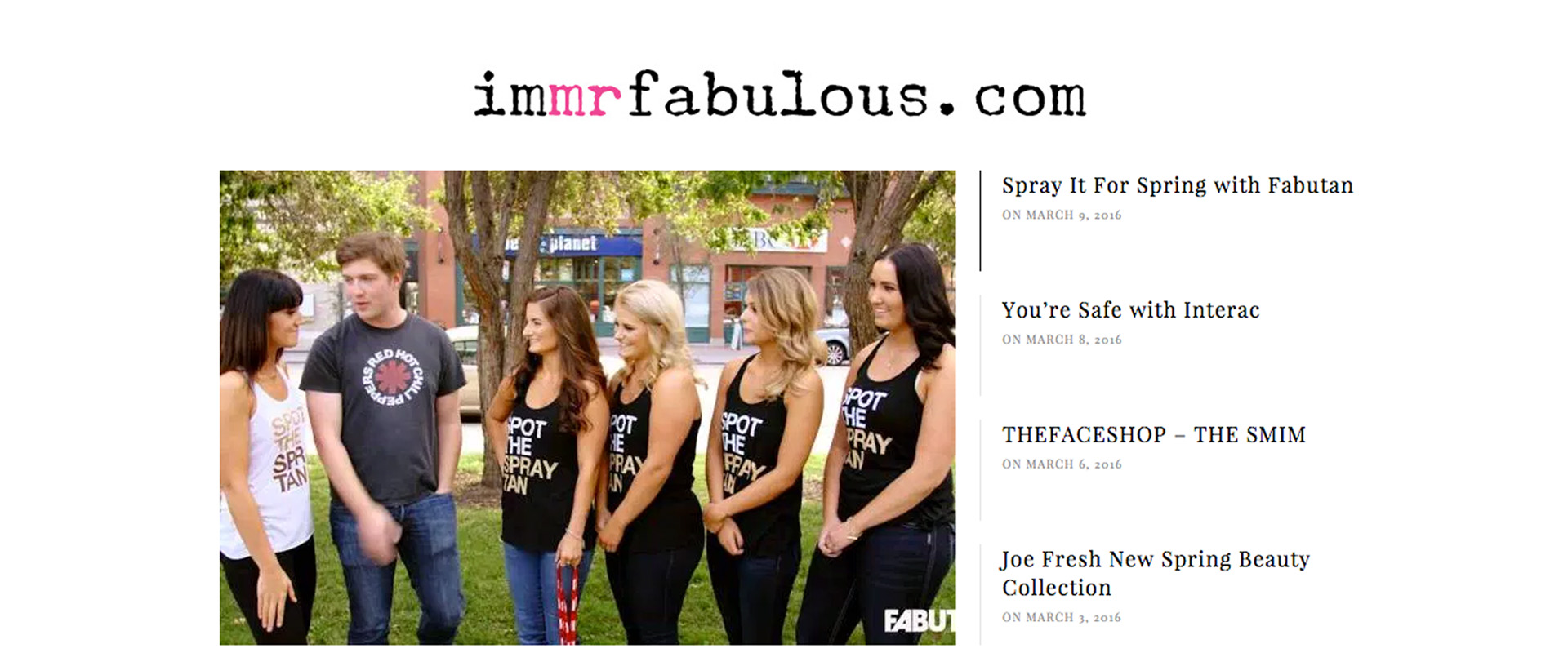 Spray it For Spring | News & Events | Fabutan